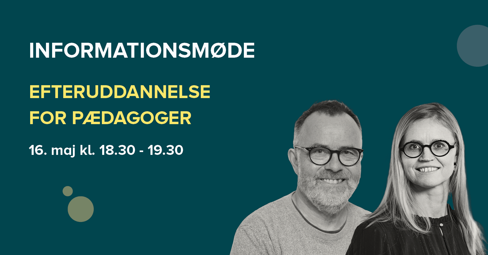 Informationsmøde efteruddannelse for pædagoger